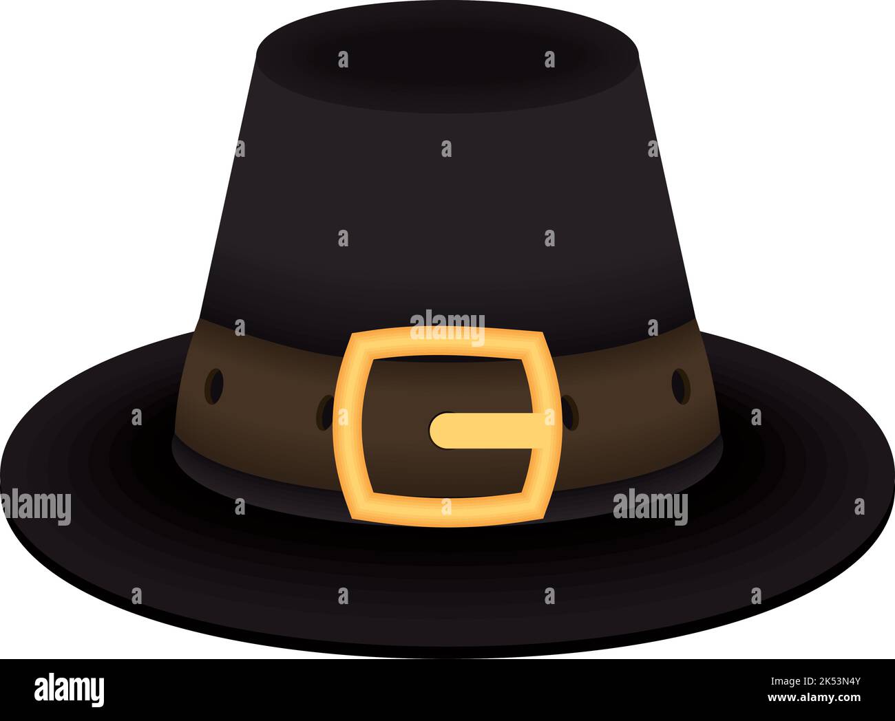pilgrim hat thanksgiving accessory icon Stock Vector Image & Art - Alamy