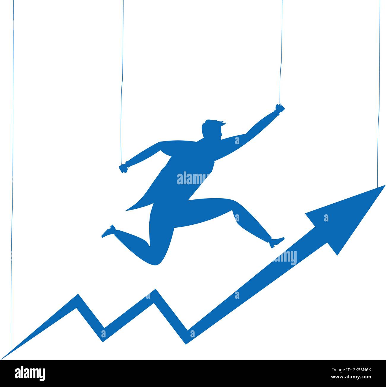 businessman running in arrow silhouette style Stock Vector Image & Art ...