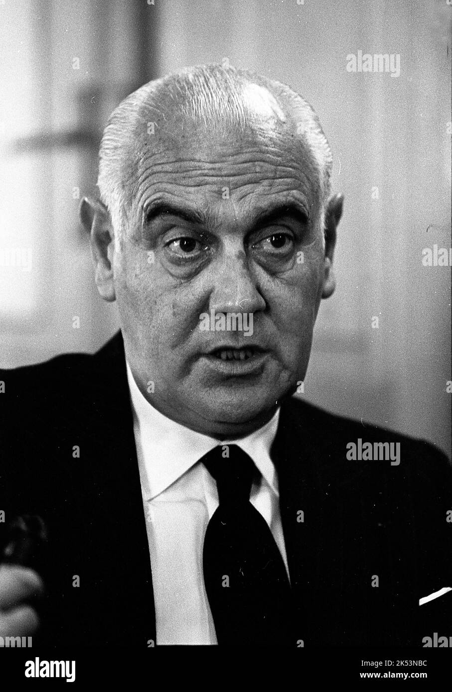 Alejandro Agustin Lanusse, Argentine defacto president, at his ...