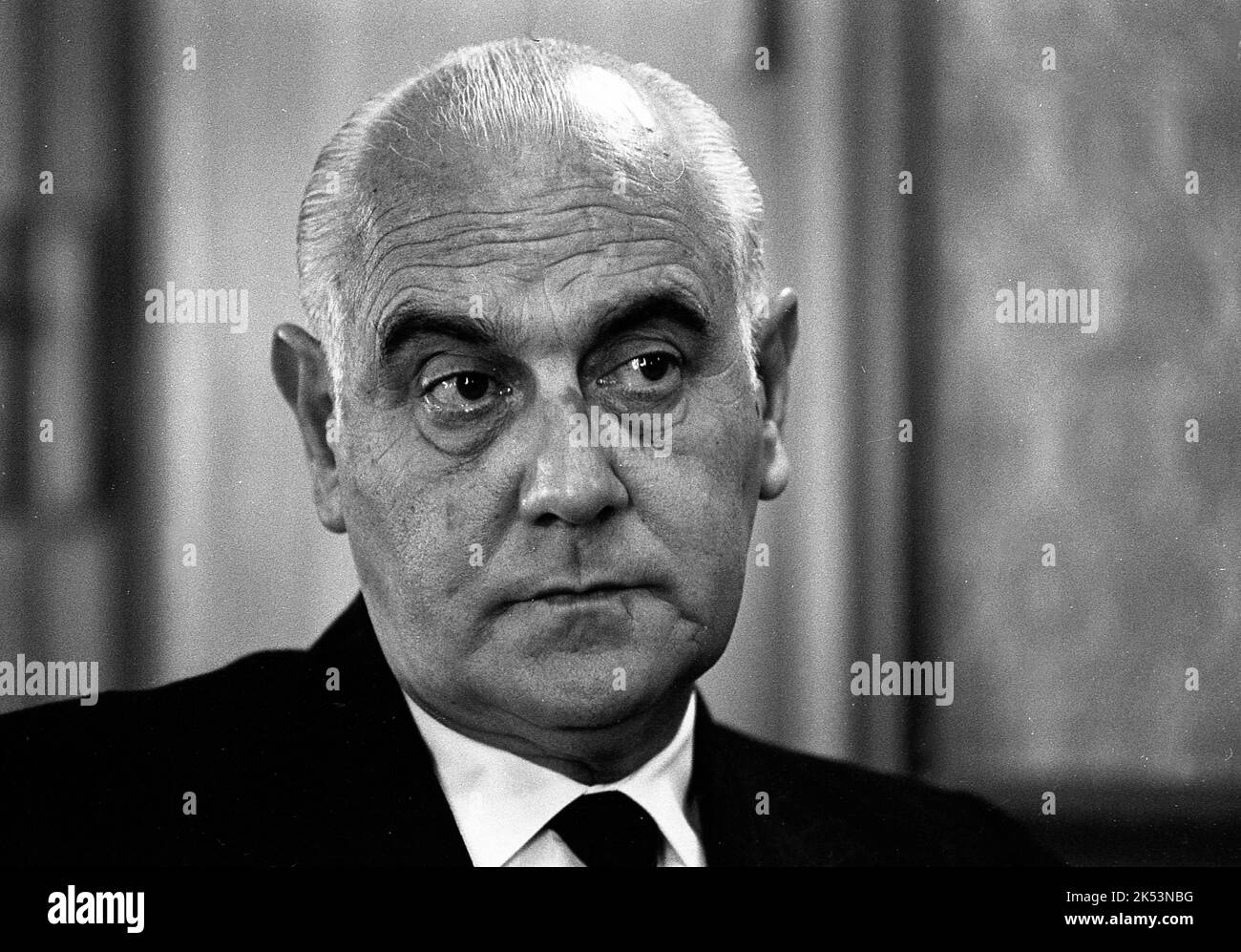 Alejandro Agustin Lanusse, Argentine defacto president, at his ...