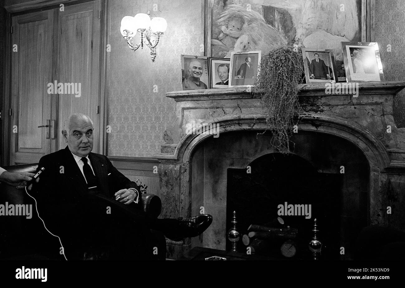 Alejandro Agustin Lanusse, Argentine defacto president, at his ...