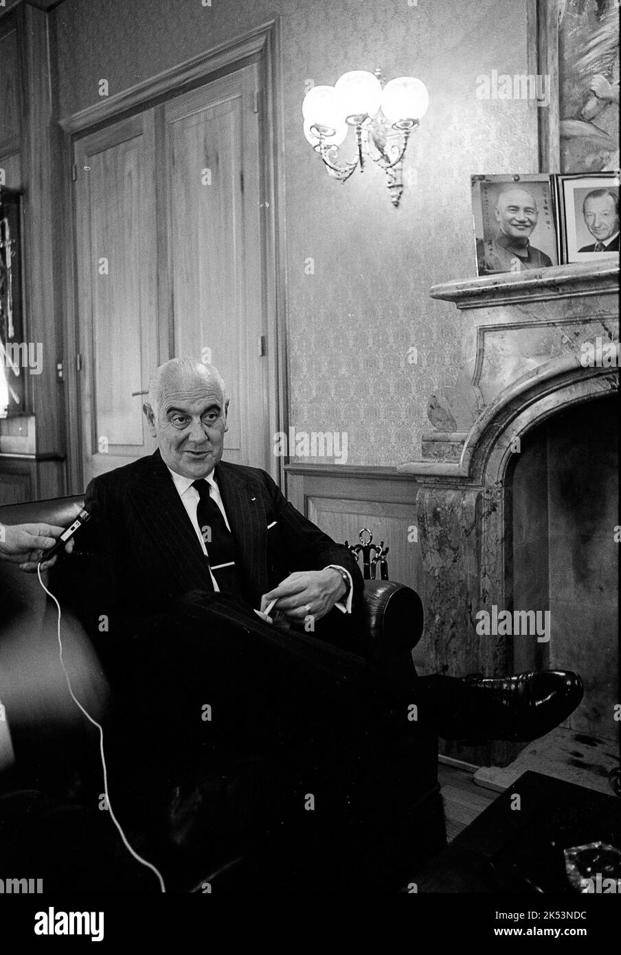 Alejandro Agustin Lanusse, Argentine defacto president, at his ...