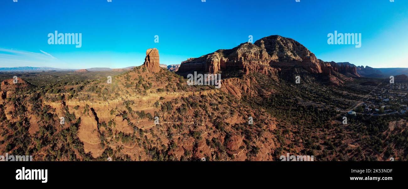 Aerial Panorama of Sedona, Arizona Stock Photo - Alamy