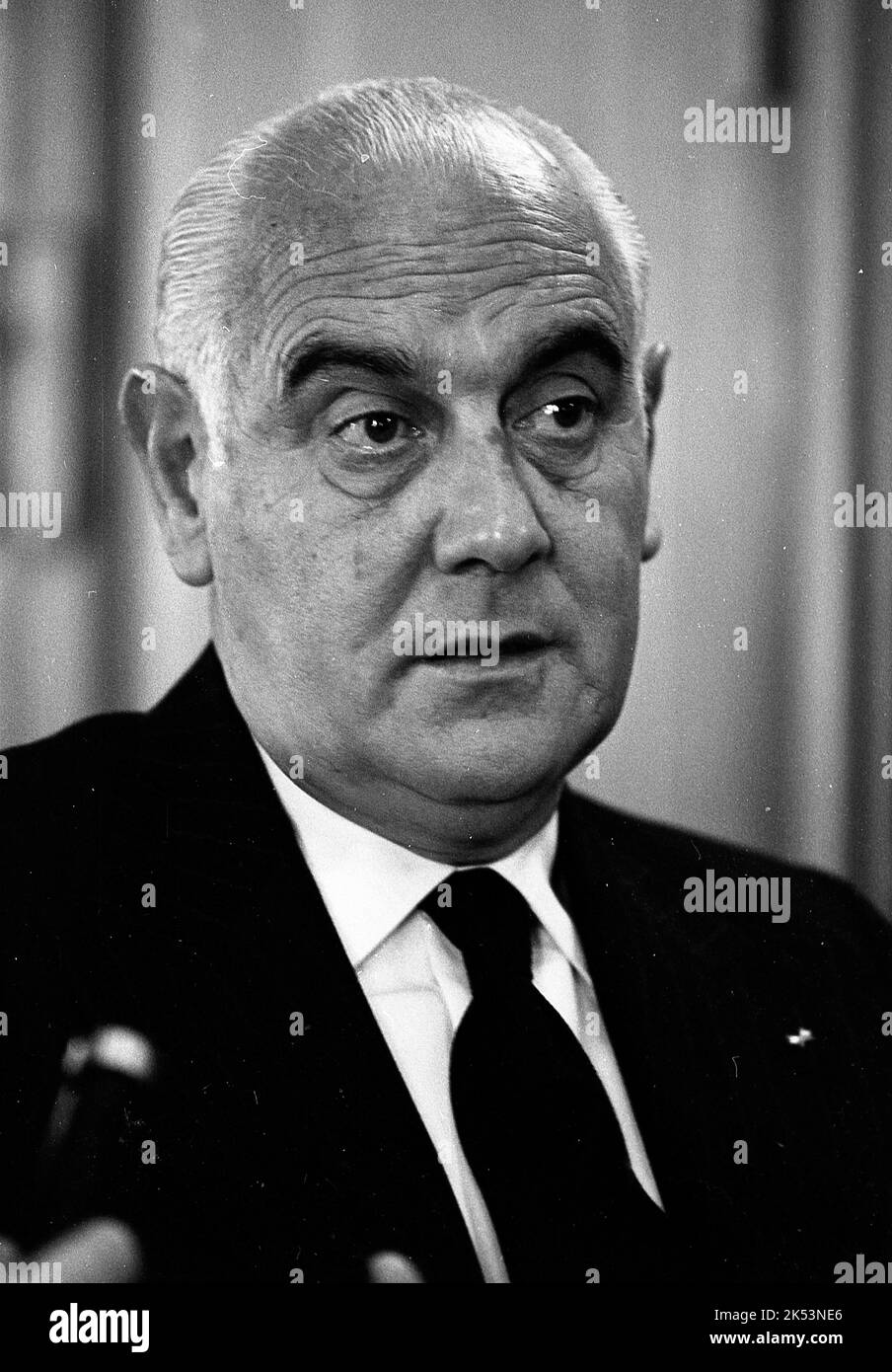 Alejandro Agustin Lanusse, Argentine defacto president, at his ...