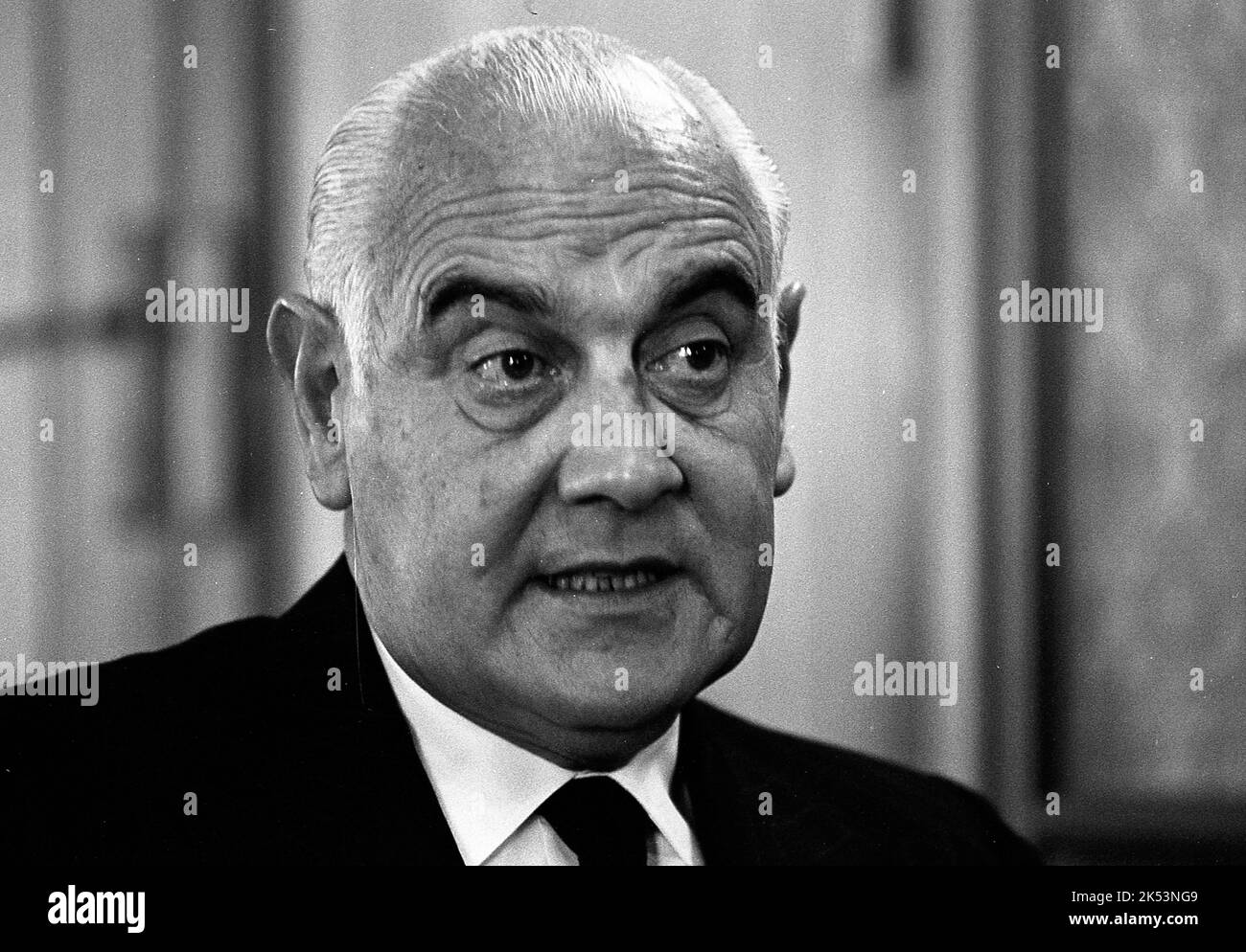 Alejandro Agustin Lanusse, Argentine defacto president, at his ...