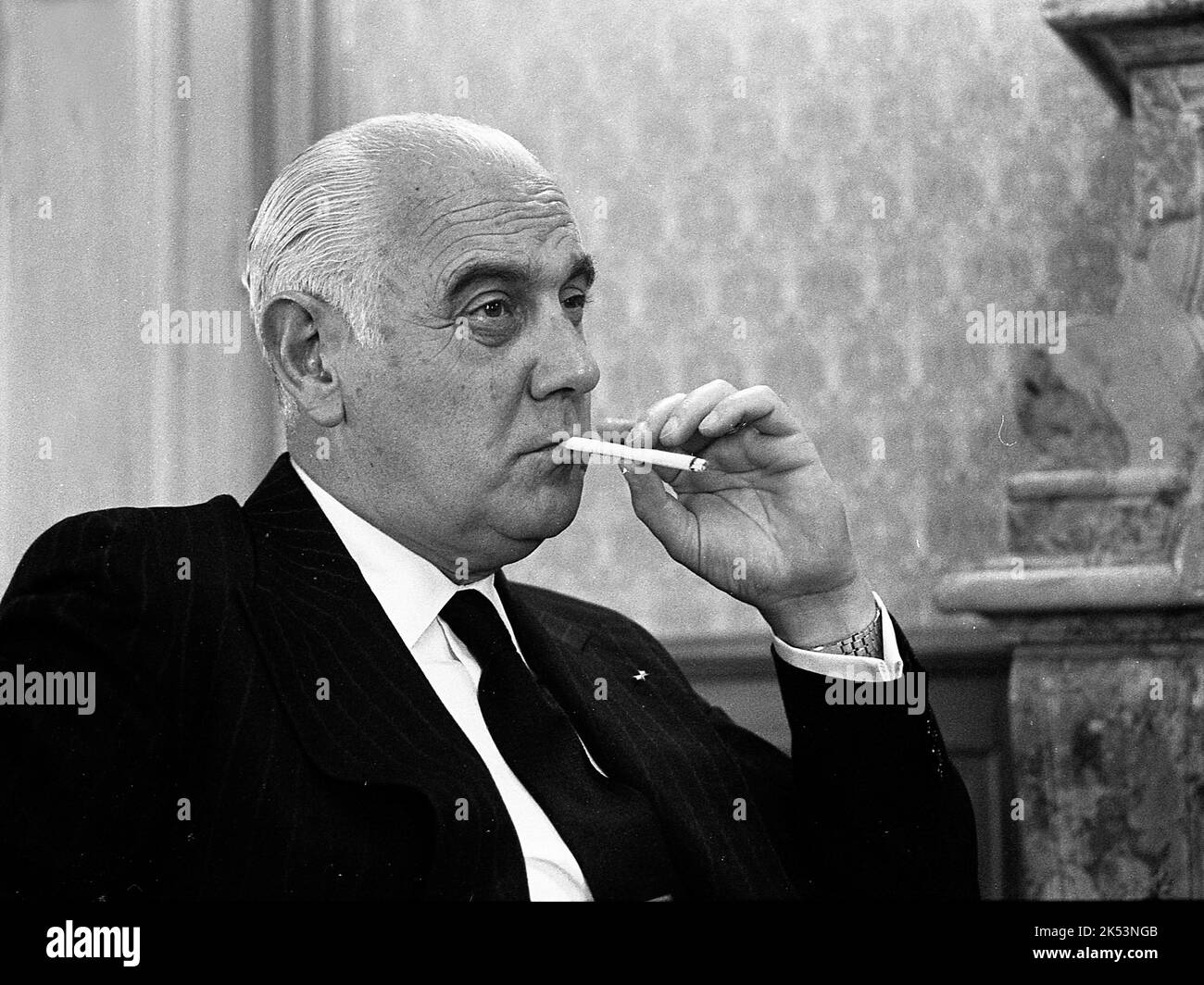 Alejandro Agustin Lanusse, Argentine defacto president, at his ...
