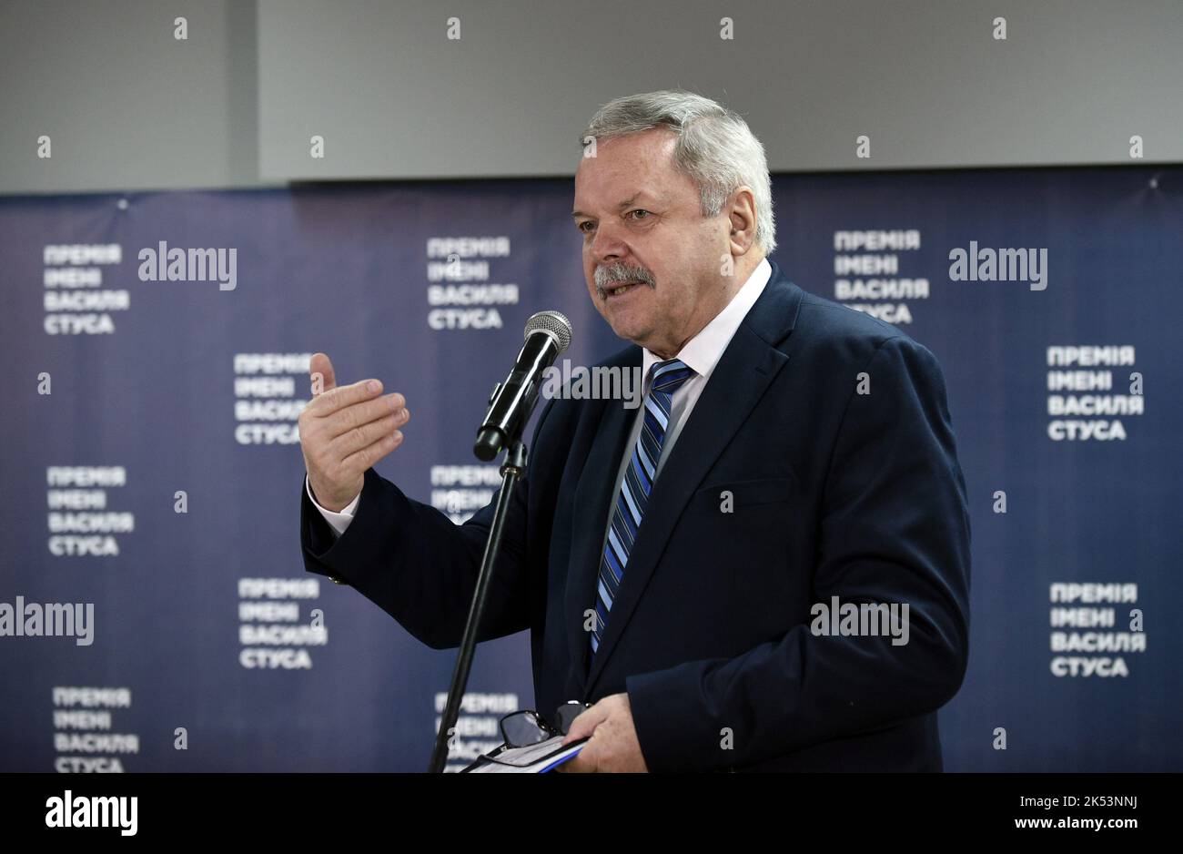 KYIV, UKRAINE - OCTOBER 05, 2022 - Chairman of the jury, publicist ...