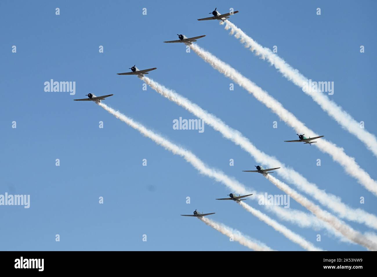 TORA! TORA! TORA! performs at the Red River Thunder airshow at Altus ...