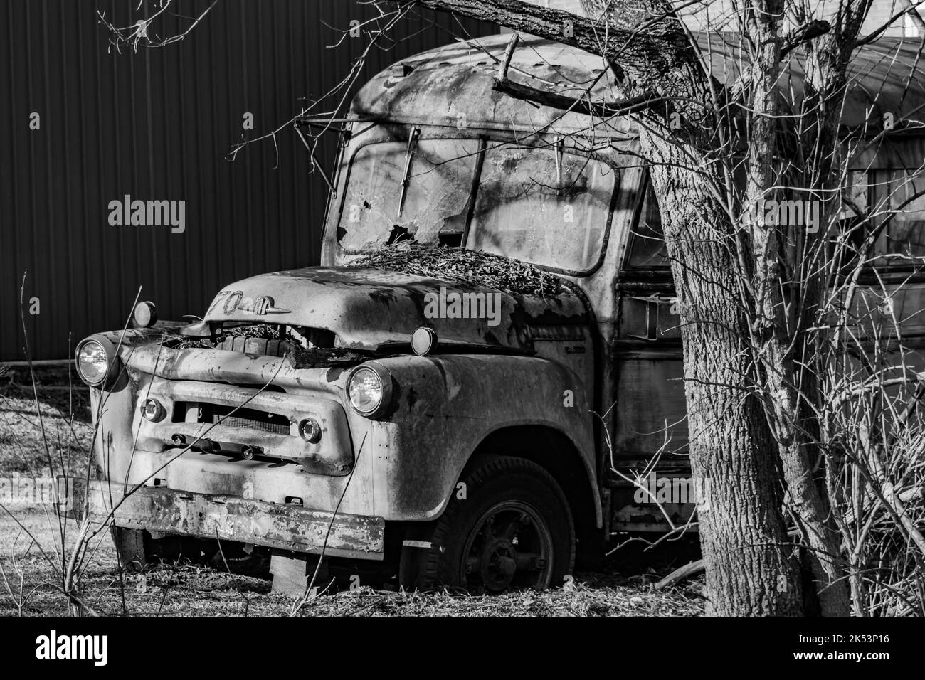 Junked Schoolbus, New Freedom, Pennsylvania USA, New Freedom ...