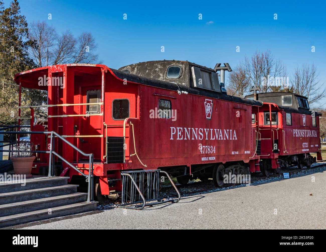 Pennsylvania railroad cabosses hi-res stock photography and images - Alamy