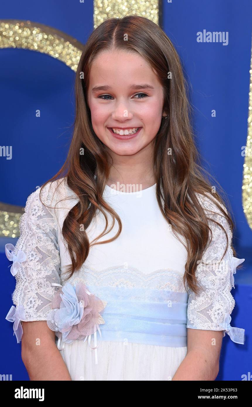 October 5th, 2022. London, UK. Alisha Weir arriving at the BFI London ...