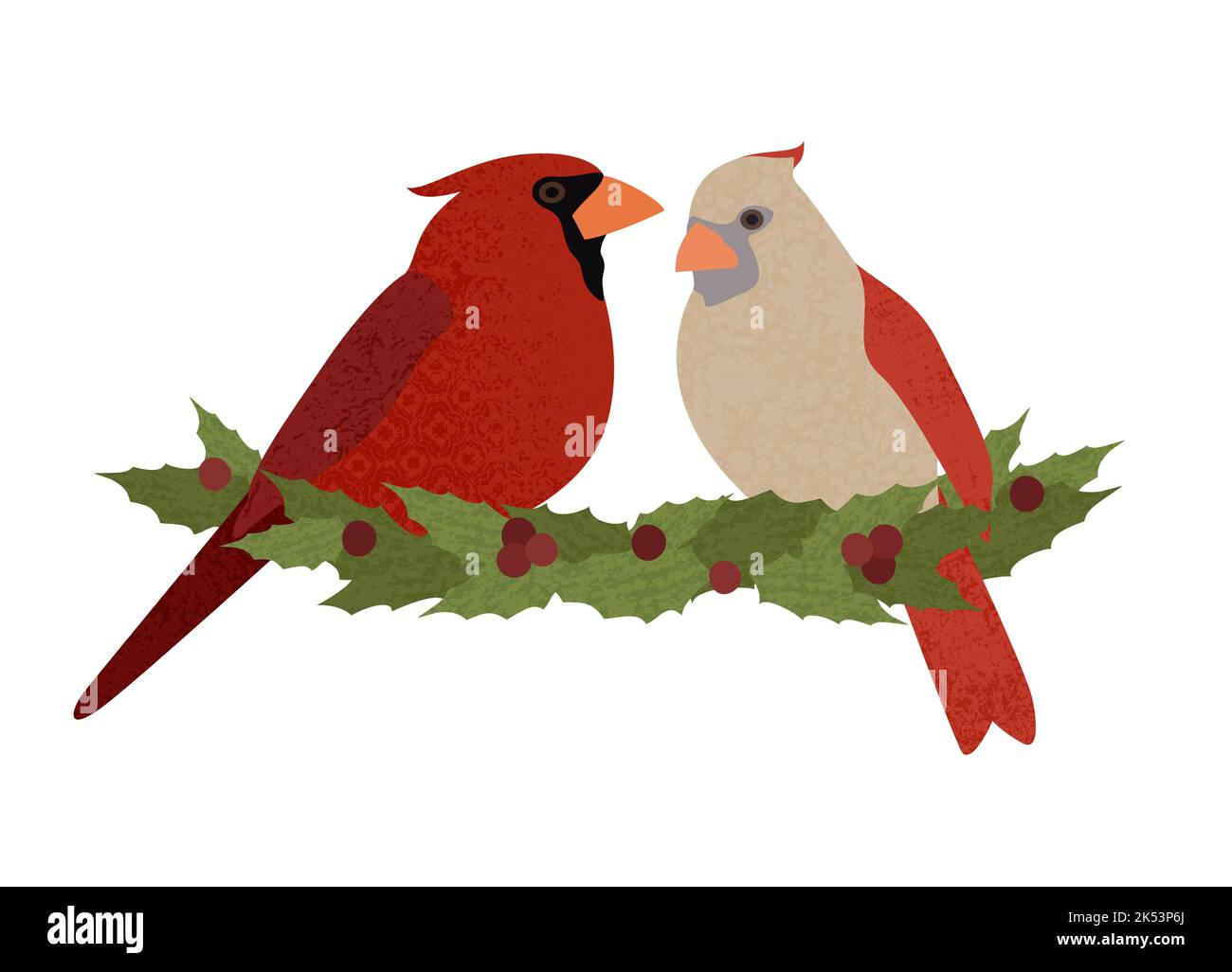 Male and female cardinals hi-res stock photography and images - Alamy