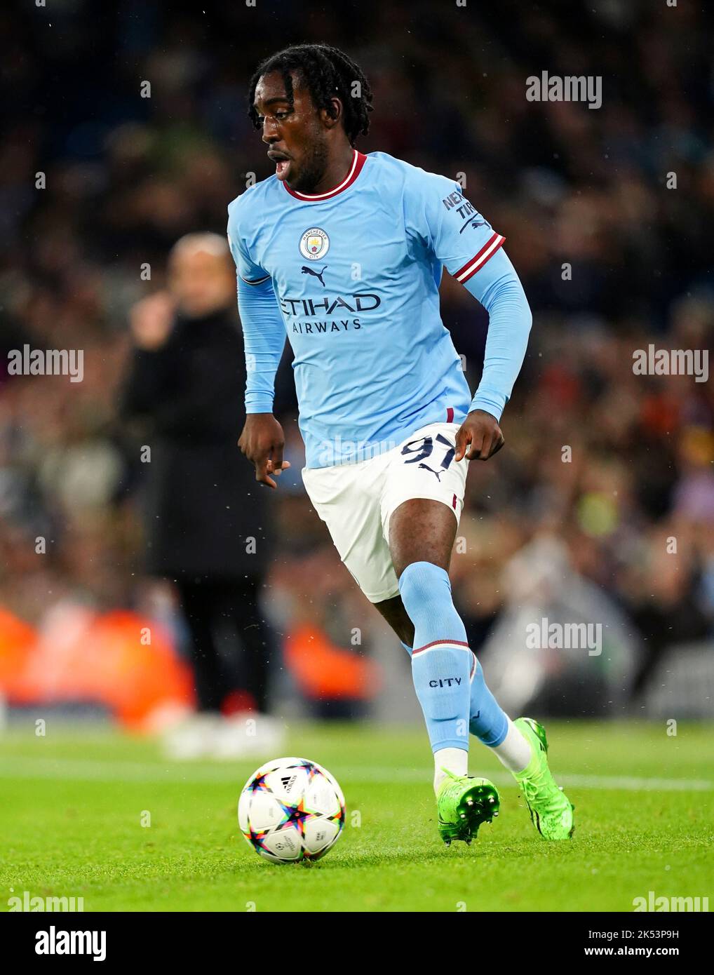 Manchester City's Josh Wilson-Esbrand during the UEFA Champions League ...