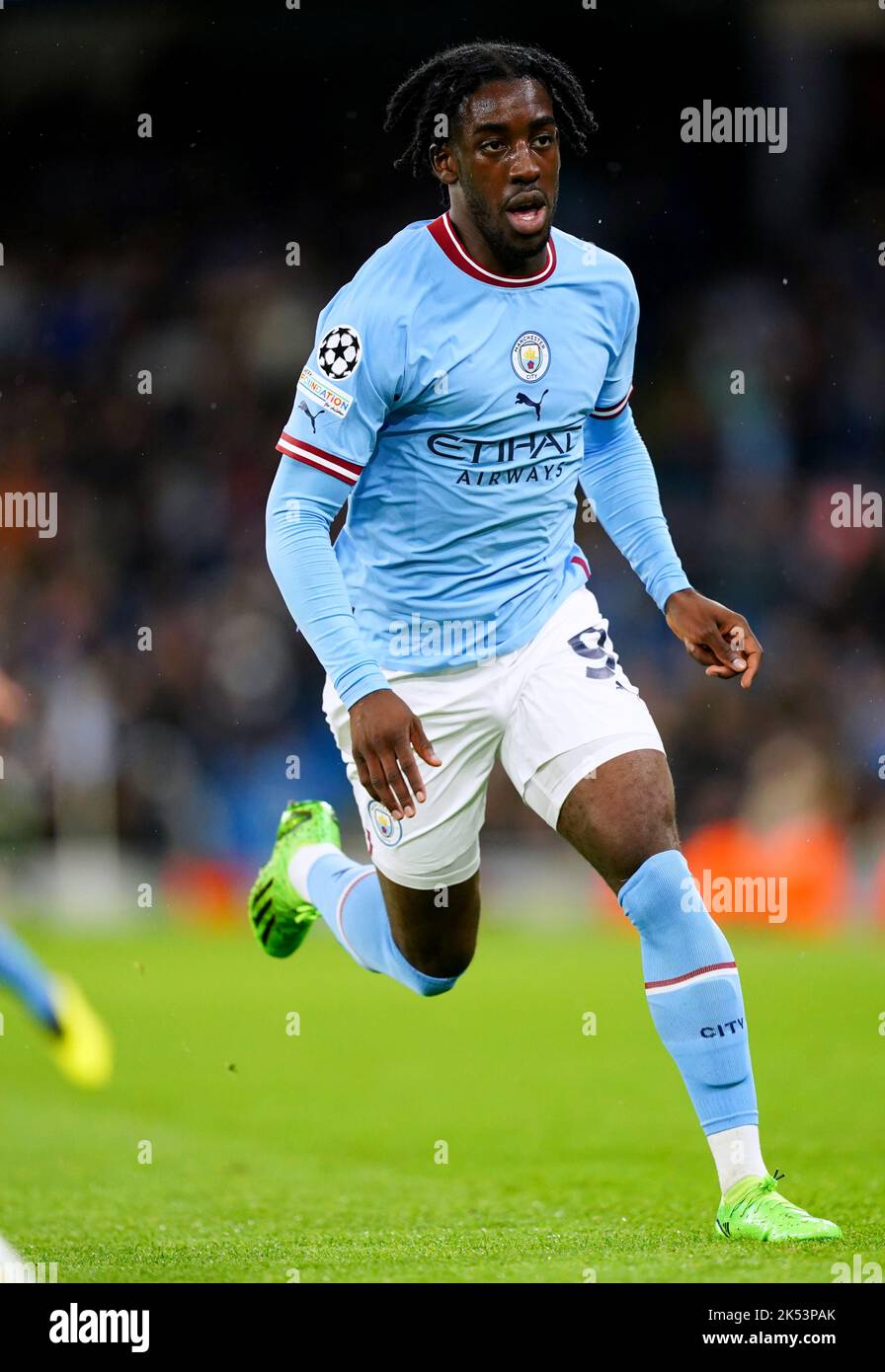Manchester City's Josh Wilson-Esbrand during the UEFA Champions League ...