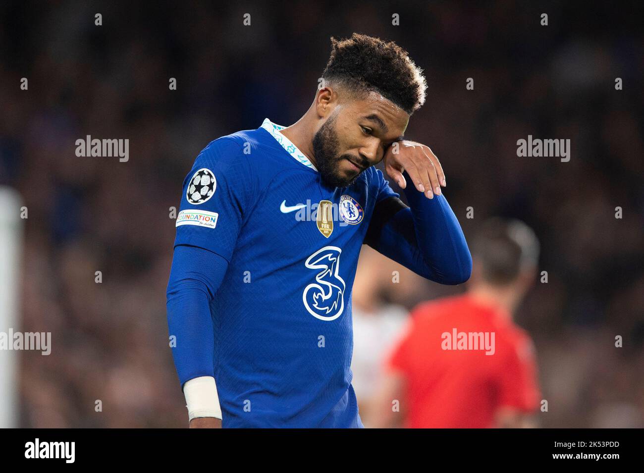 London, UK. 05th Oct, 2022. Reece James of Chelsea during the UEFA ...