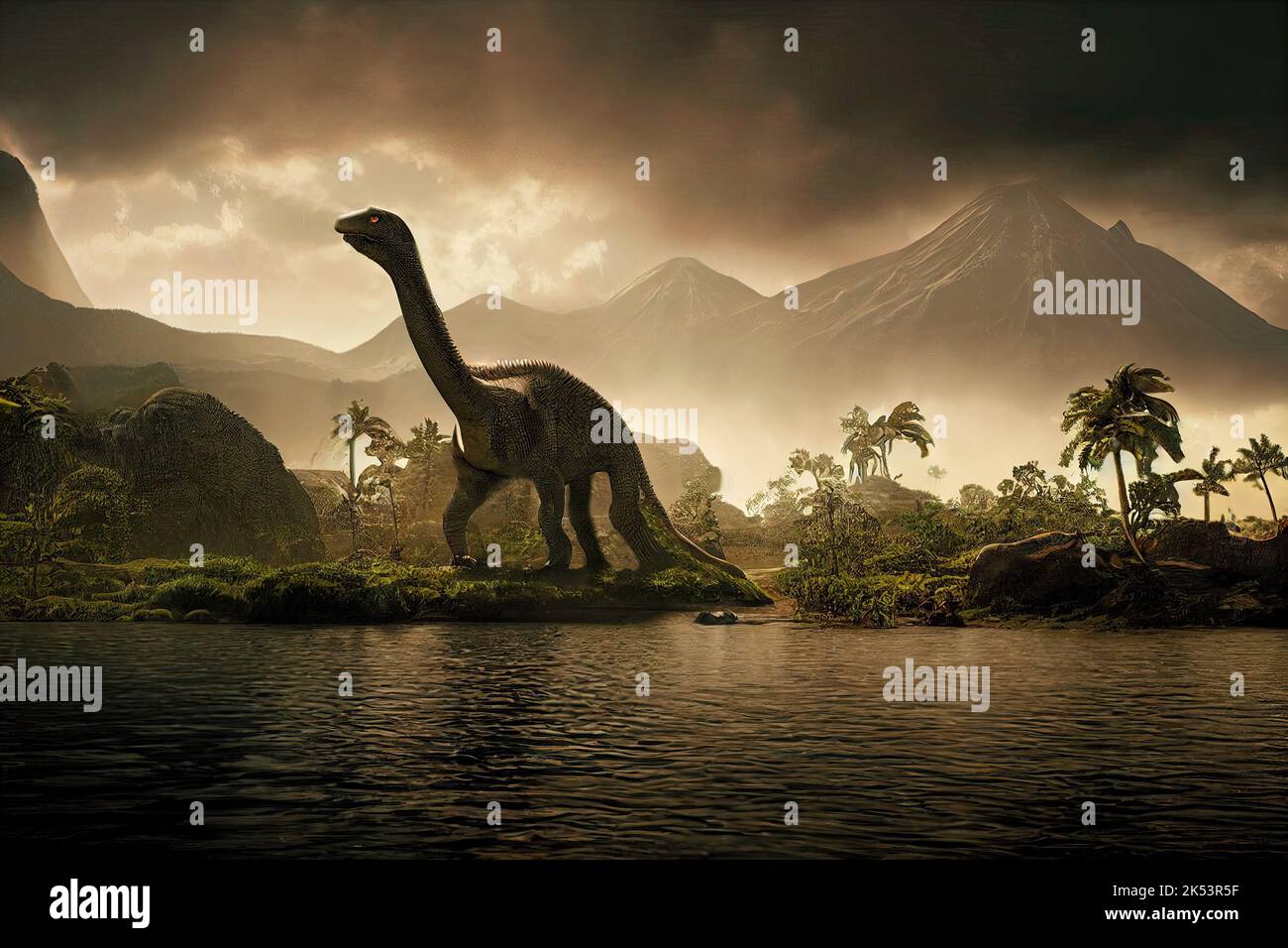 Dinosaur of the late jurassic period hi-res stock photography and ...
