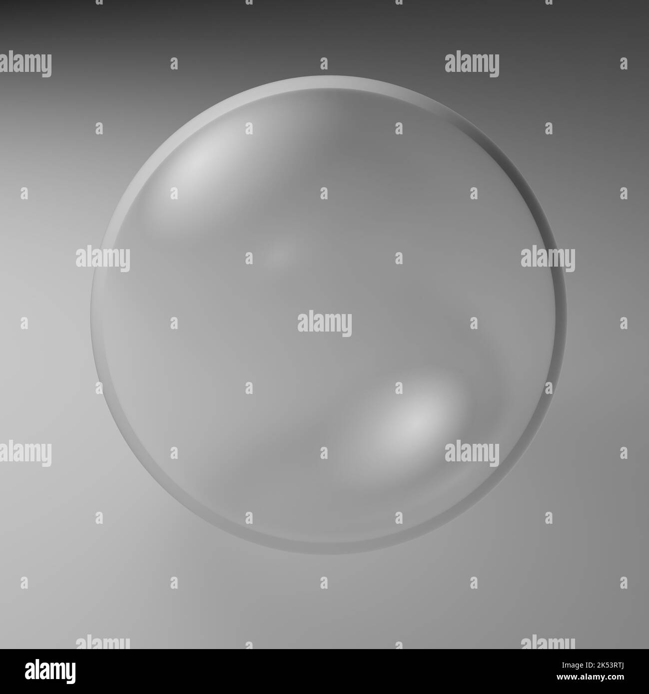 glass sphere on a grey background. 3d rendering Stock Photo - Alamy