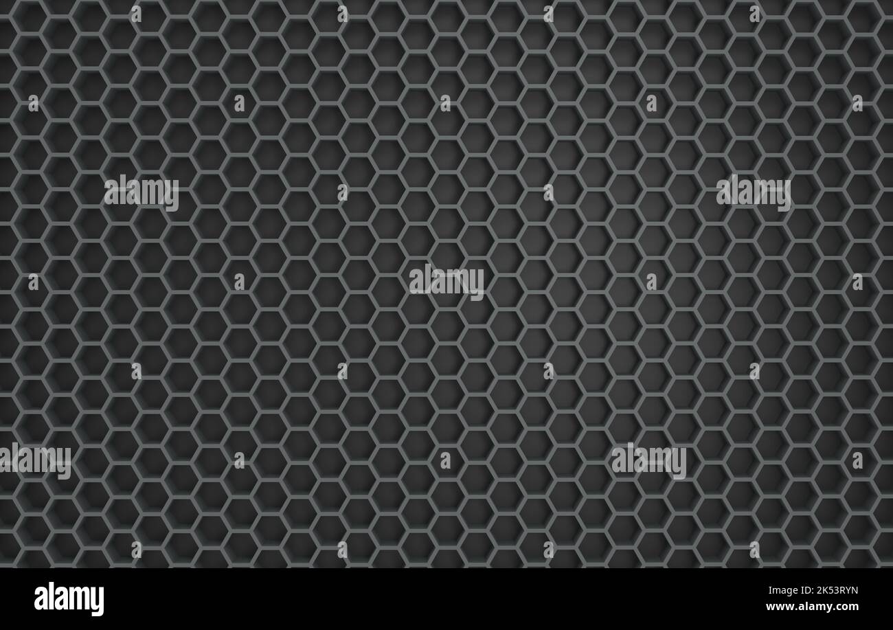 black honeycomb background, 3d rendering, 3d illustration Stock Photo ...