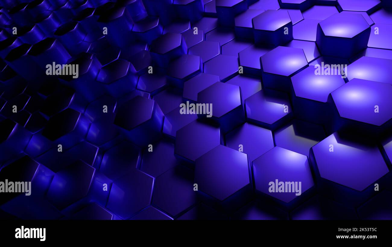 Purple hexagon background hi-res stock photography and images - Alamy
