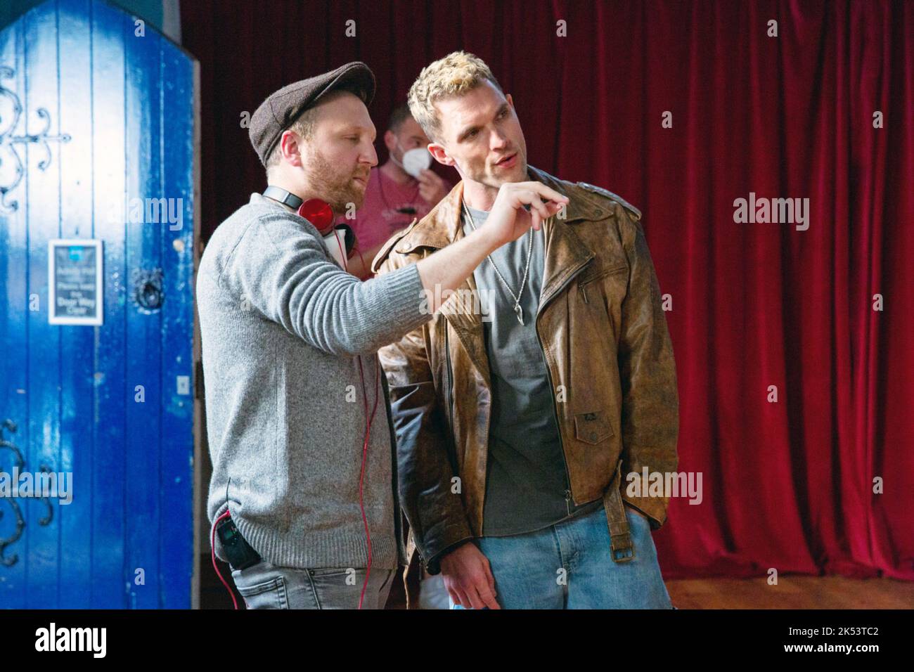 I USED TO BE FAMOUS, from left: director Eddie Sternberg, Ed Skrein ...