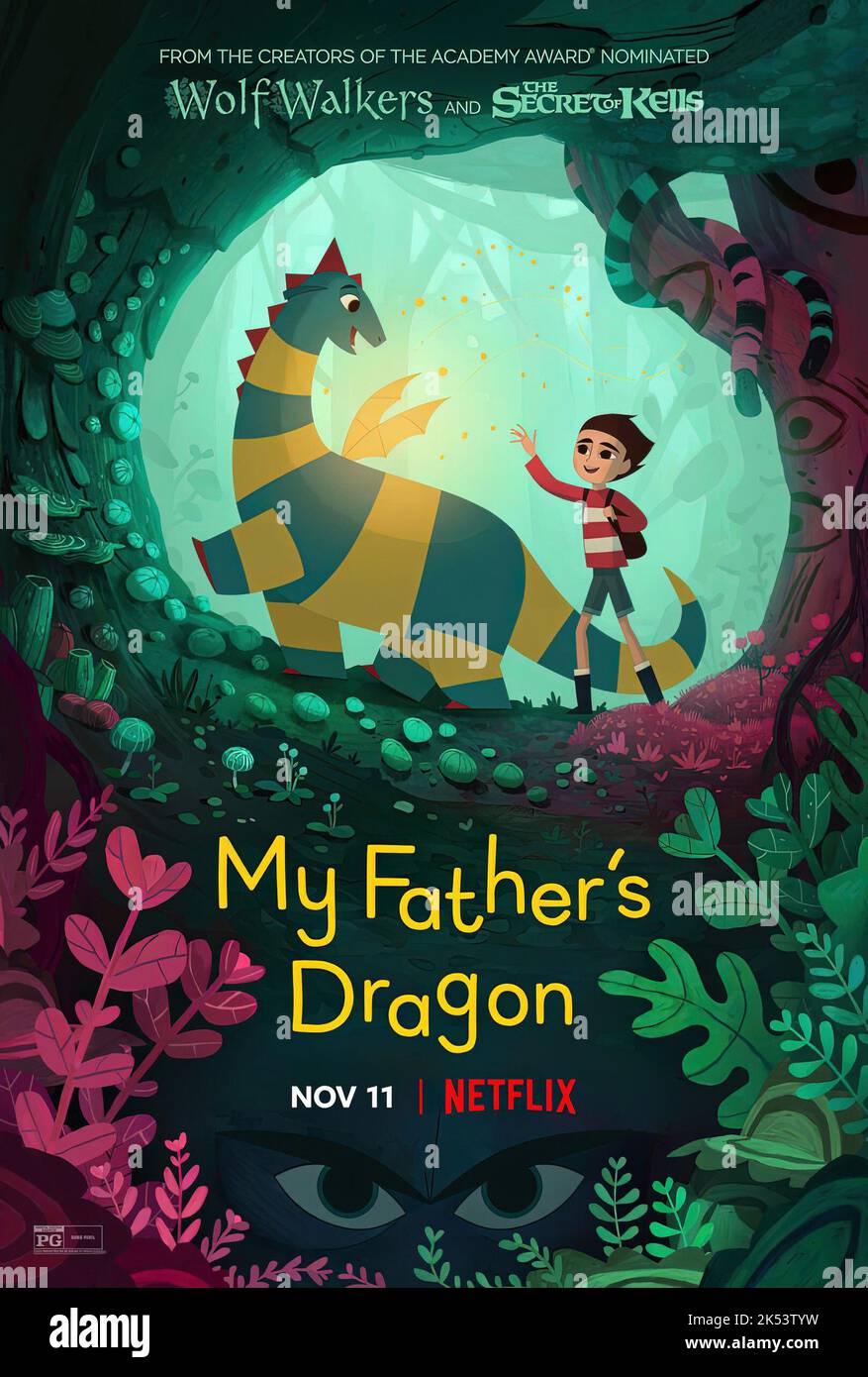 MY FATHER'S DRAGON, US poster, Boris the Dragon (voice: Gaten Matarazzo ...
