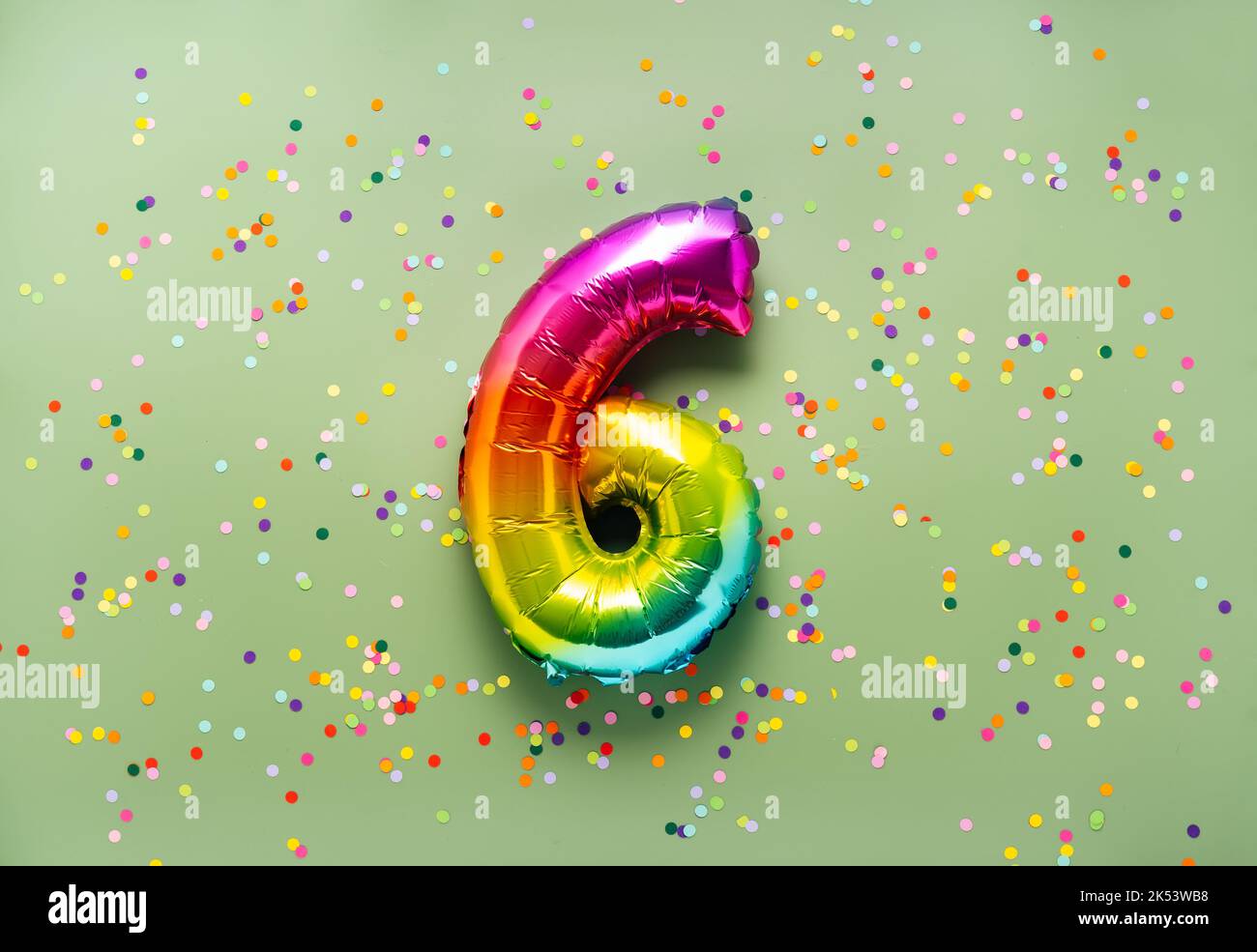 6 number balloon hi-res stock photography and images - Alamy