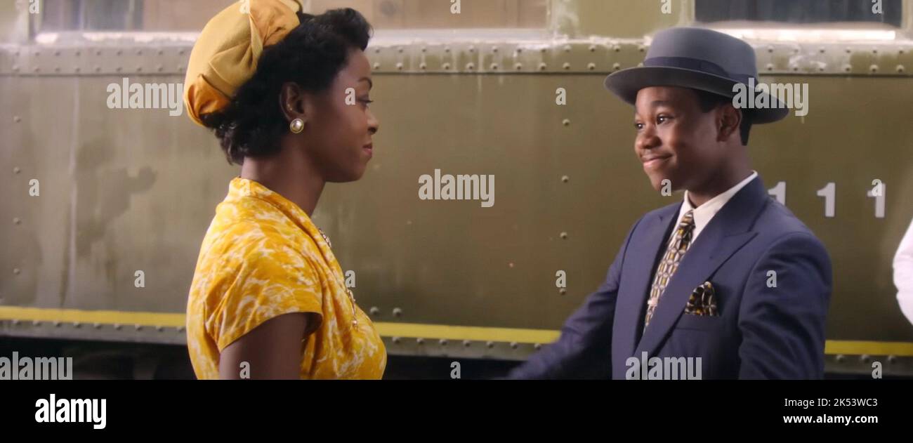 TILL, from left: Jalyn Hall as Emmett Till, Danielle Deadwyler as Mamie ...