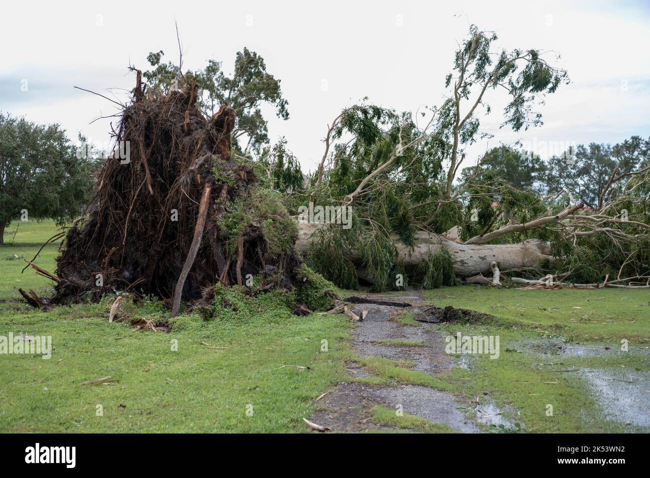 Damage from Hurricane Ian is shown across MacDill Air Force Base ...