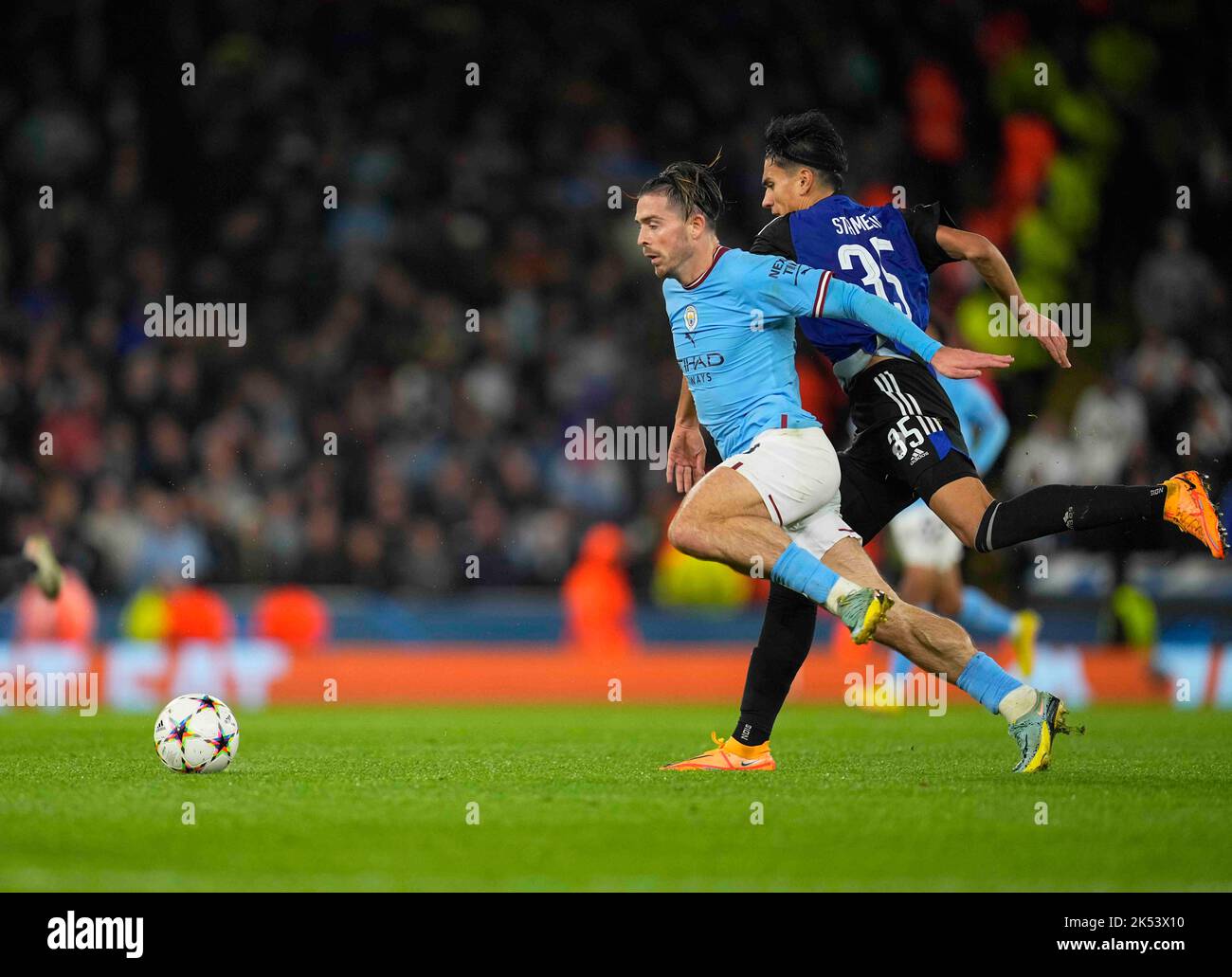 Manchester Stadium, Manchester, UK. 5th Oct, 2022. Jack Grealish ...