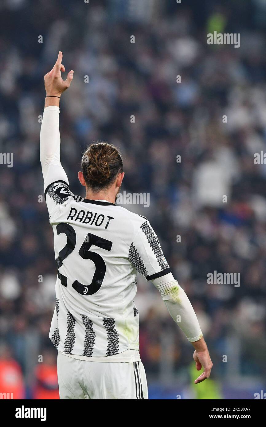 Adrien Rabiot of Juventus FC celebrates after scoring a goal during the ...