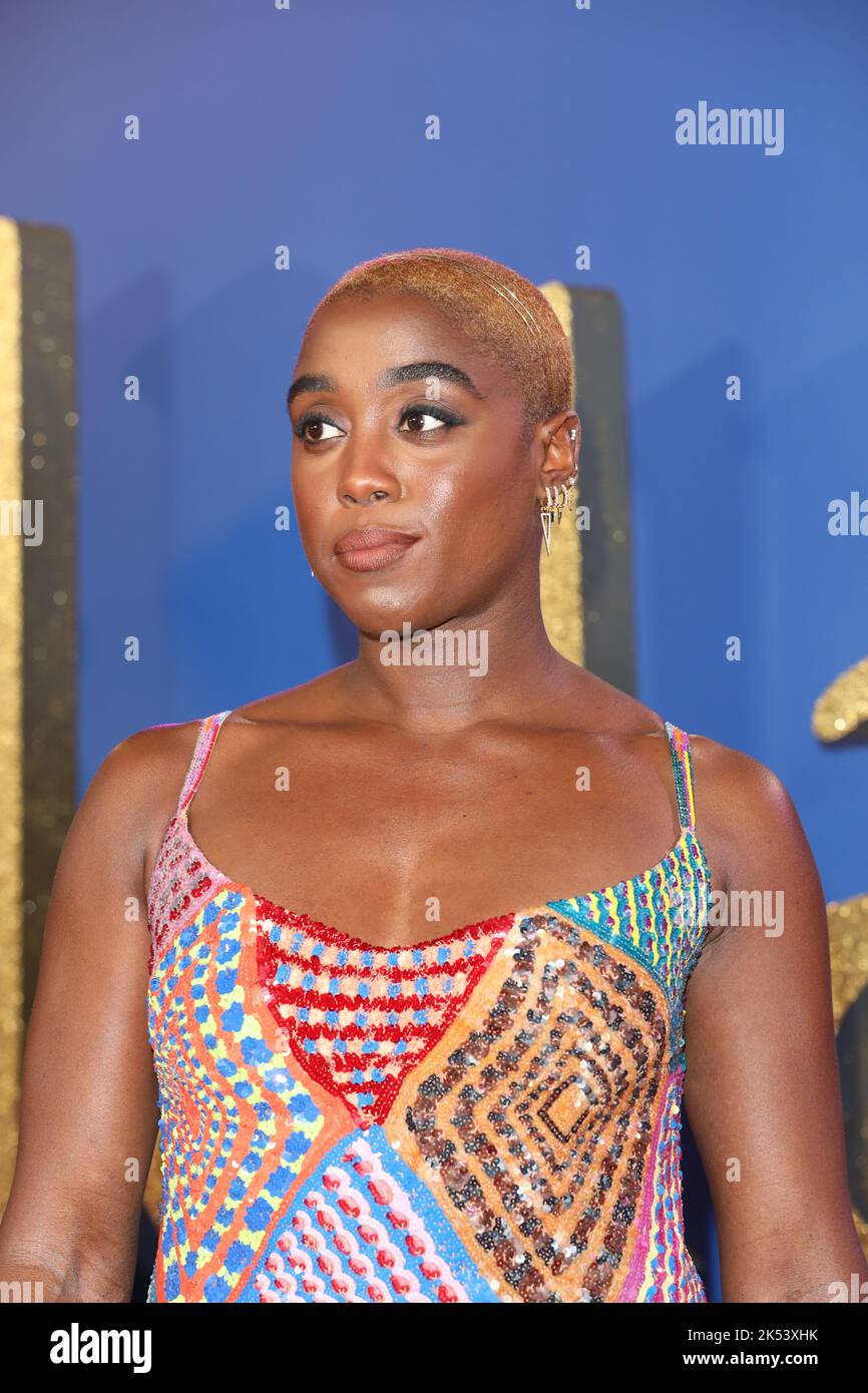 Lashana Lynch attends the World Premiere of Roald Dahl’s Matilda The ...