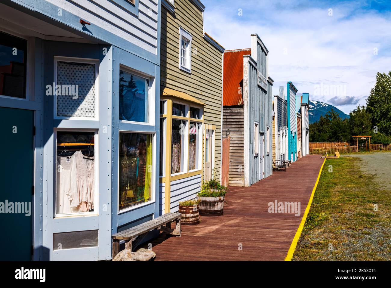 Dalton City; Haines; Alaska; USA. Walt Disney built movie set for ...