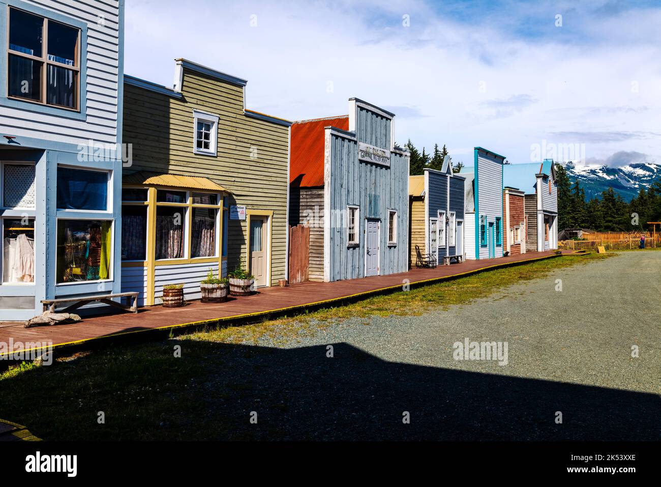 Dalton City; Haines; Alaska; USA. Walt Disney built movie set for ...
