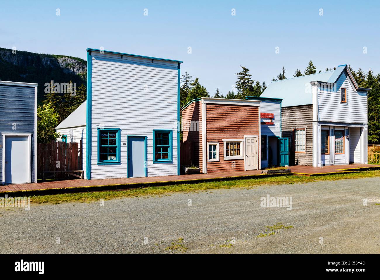 Dalton City; Haines; Alaska; USA. Walt Disney built movie set for ...