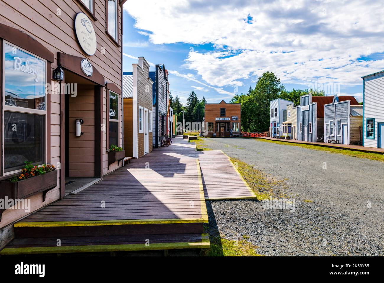 Dalton City; Haines; Alaska; USA. Walt Disney built movie set for ... Dalton City; Haines; Alaska; USA. Walt Disney built movie set for ...