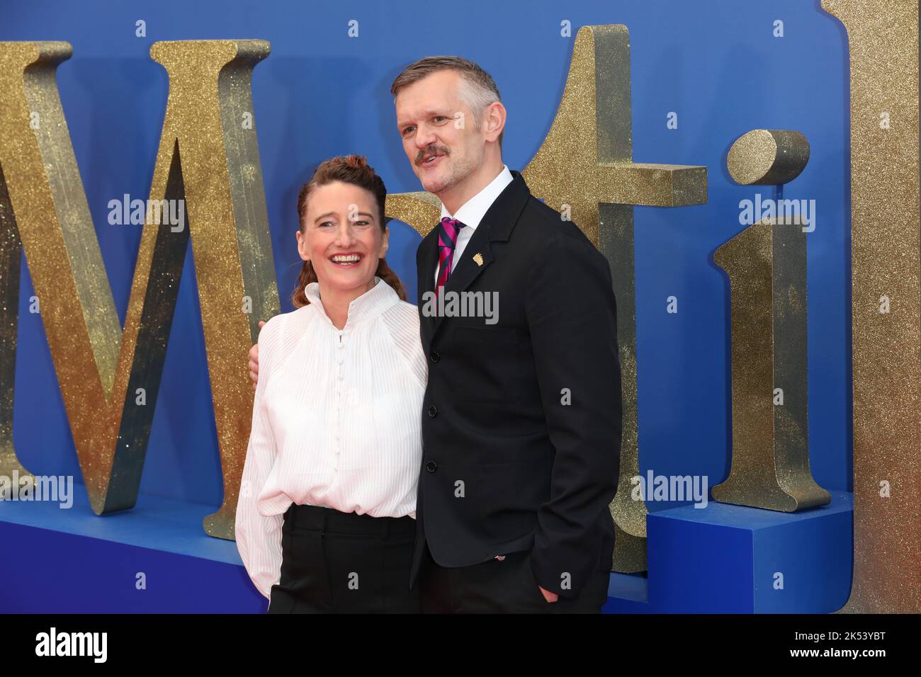 Tricia Tuttle and Ben Roberts attend the World Premiere of Roald Dahl’s ...