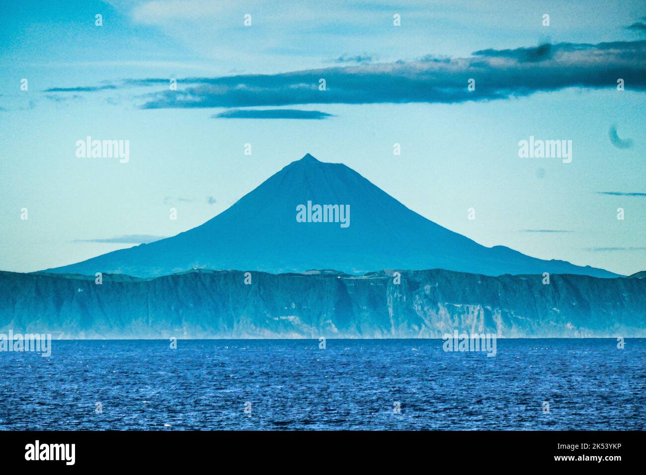 Mount Pico as seen from Graciosa Island, Azores Stock Photo - Alamy