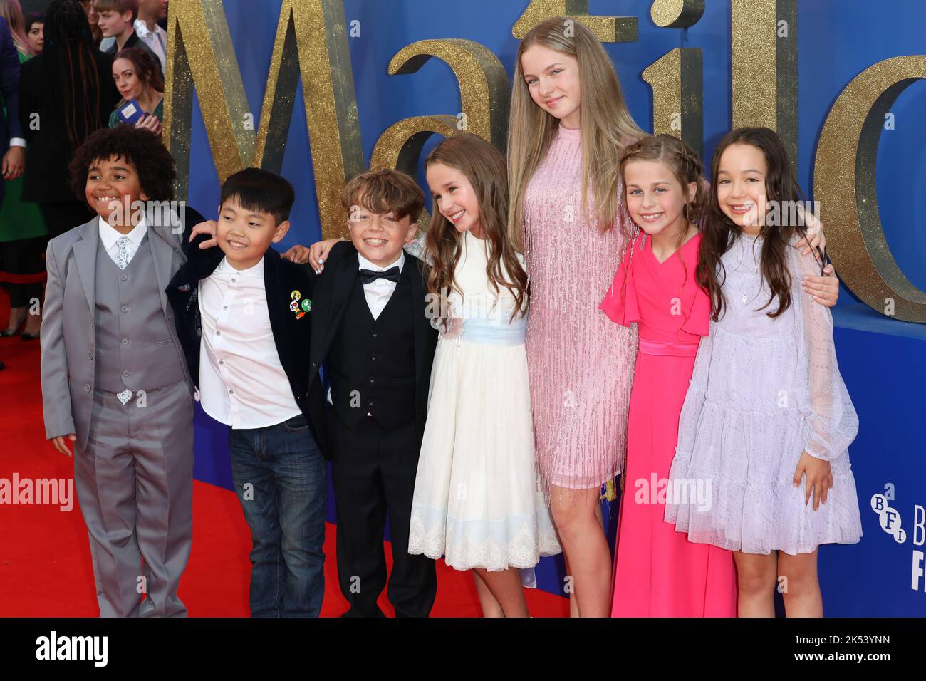 Alisha Weir attends the World Premiere of Roald Dahl’s Matilda The ...
