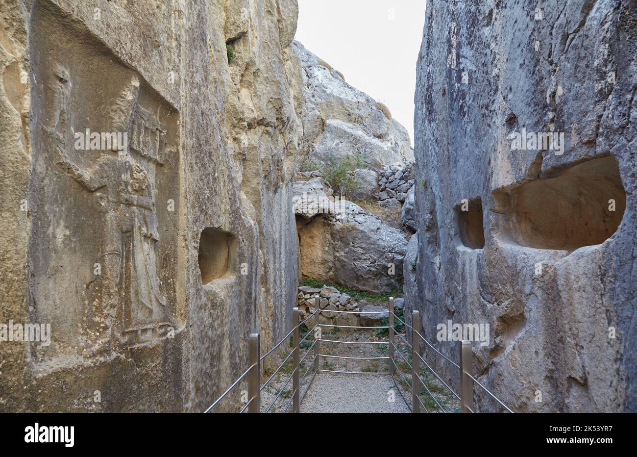 The Hittite Rock Temple of Yazilikaya Stock Photo - Alamy