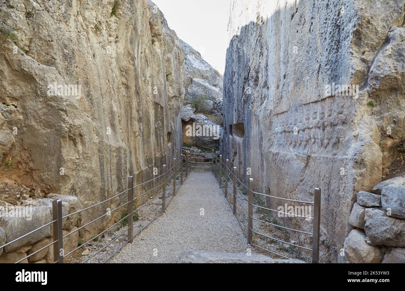 The Hittite Rock Temple of Yazilikaya Stock Photo - Alamy