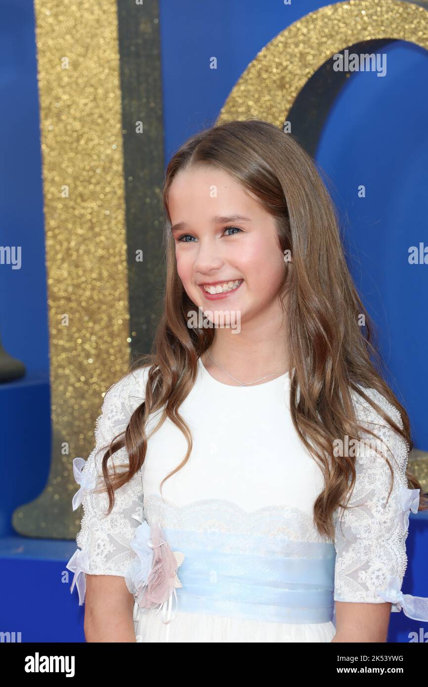Alisha Weir attends the World Premiere of Roald Dahl’s Matilda The ...