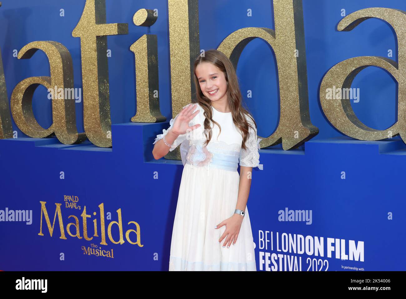 Alisha Weir attends the World Premiere of Roald Dahl’s Matilda The ...