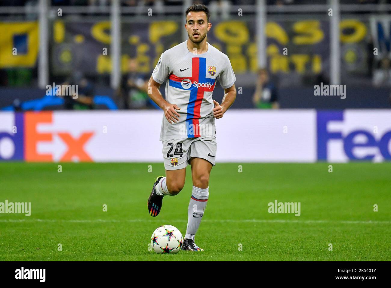 Eric Garcia of Barcelona in action during the Champions League Group C football match between FC ...
