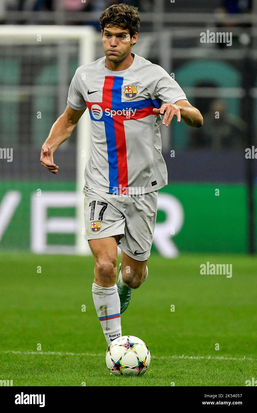Marcos Alonso of Barcelona in action during the Champions League Group ...