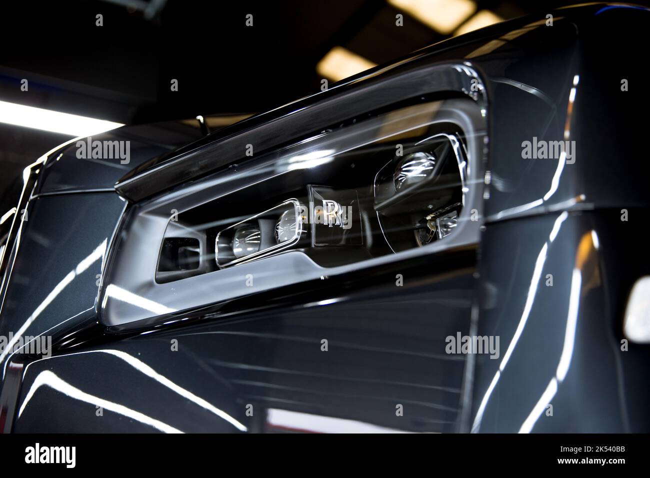 The 2022 Rolls Royce Cullinan With Rolls Royce Double R Logo In The Led ...