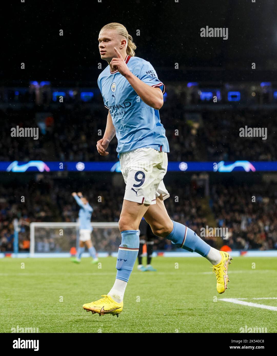 Manchester, UK. 05th Oct, 2022. Erling Haland of Manchester City ...