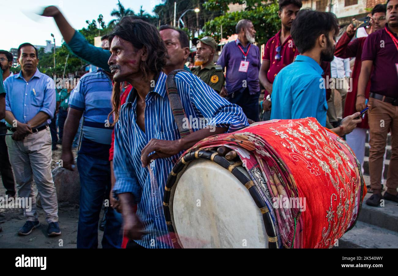 Durga Puja traditional ritual festival in Bangladesh 2022. The five-day ...