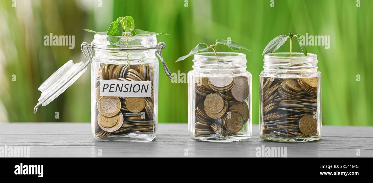 Money jars plants hi-res stock photography and images - Alamy