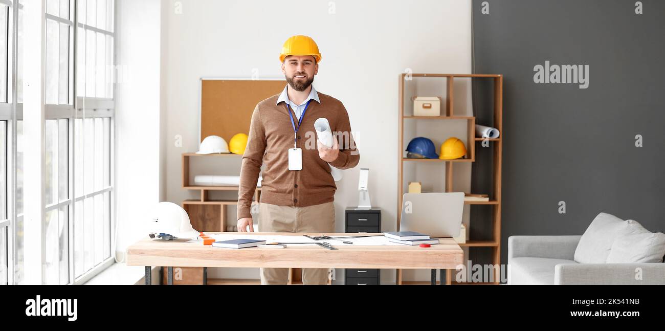 Portrait male architect drawings hi-res stock photography and images ...