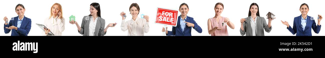 Woman estate agents Cut Out Stock Images & Pictures - Alamy